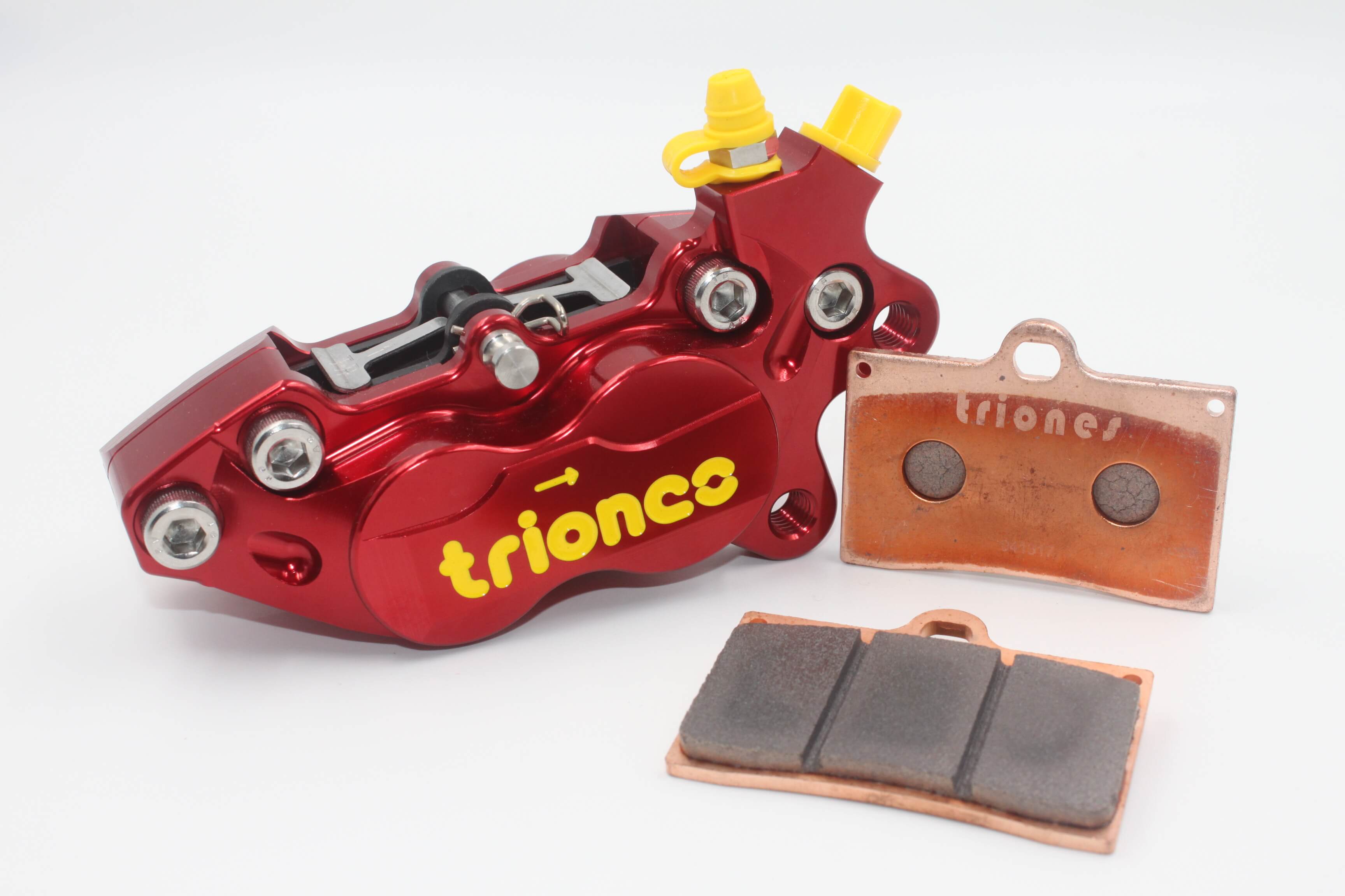 TRIONES 對四單插銷來令片(競技版)TRIONES P4 Single Pin Full Metallic Brake Pads ...
